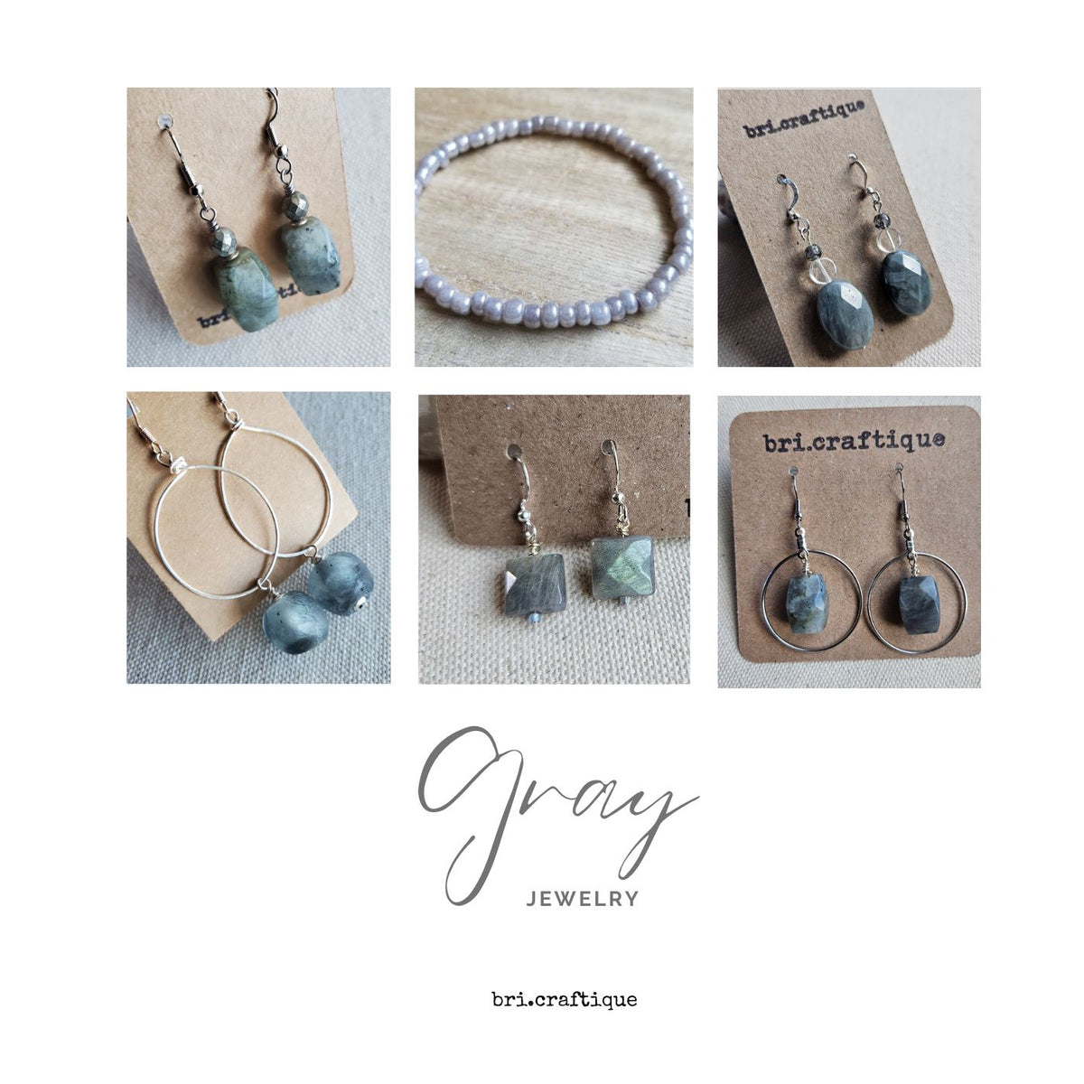 Gray Jewelry – bri.craftique